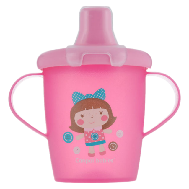 Canpol Чашка-непроливайка 9+ Toys розовая 250 мл 1 шт - купить, цена и ...
