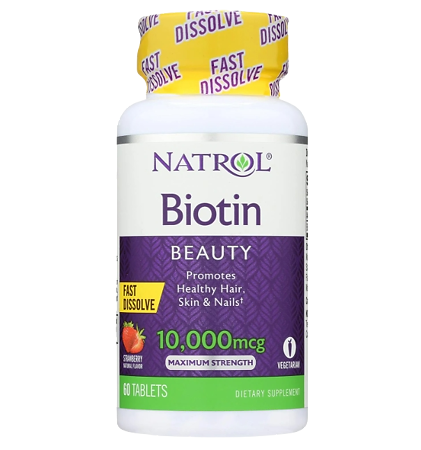 Natrol Биотин/Biotin 10,000 мкг F/D быстрорастворимые таблетки массой ...