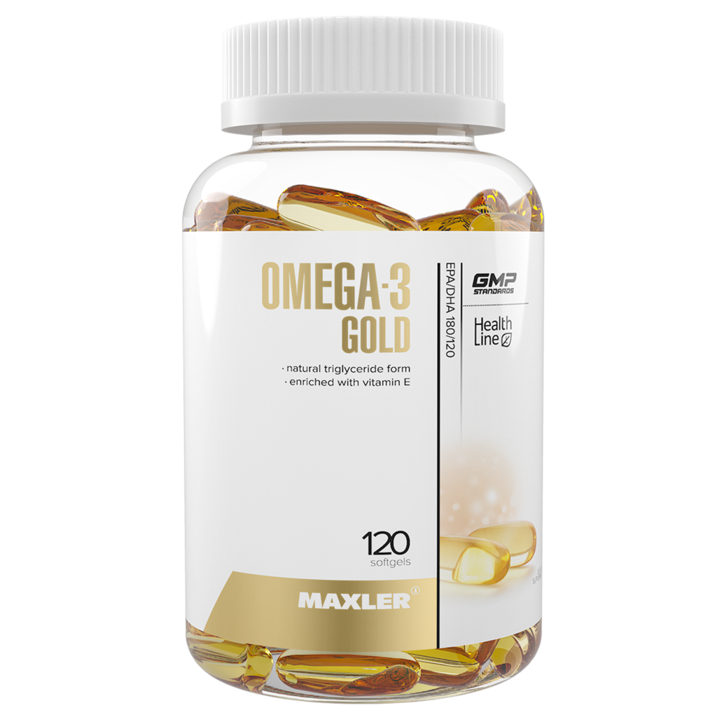 Maxler Омега-3 Голд/Omega-3 Gold EPA/DHA 300 мг капсулы по 1,34 г 120 ...