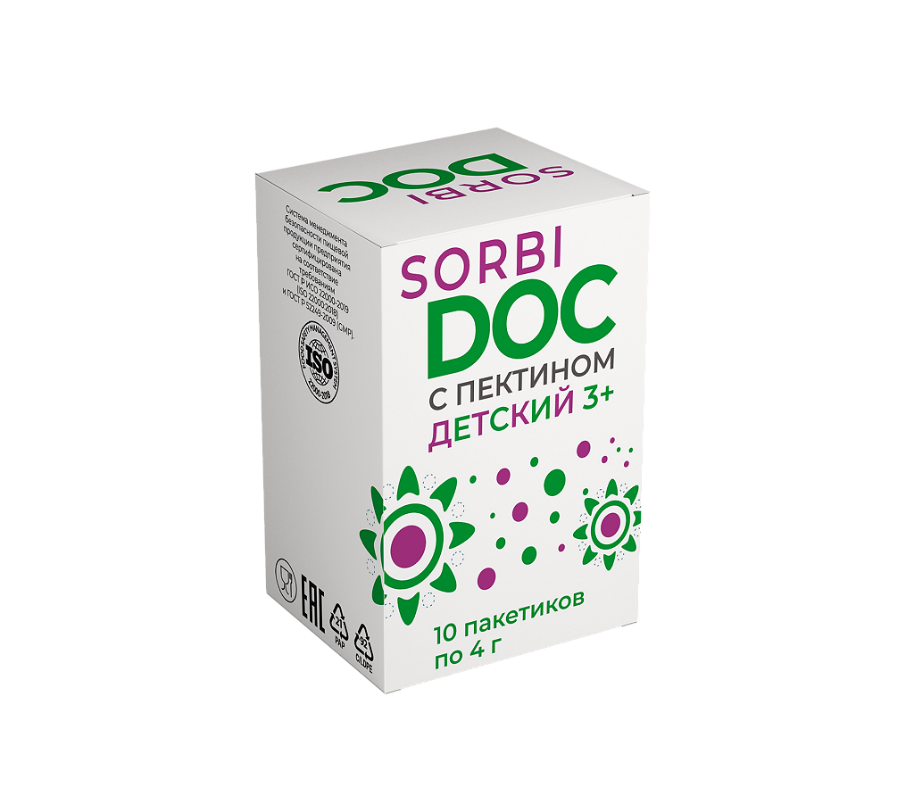 SORBIDOC с пектином (сорбектин) детский пакеты по 4 г 10 шт - купить ...